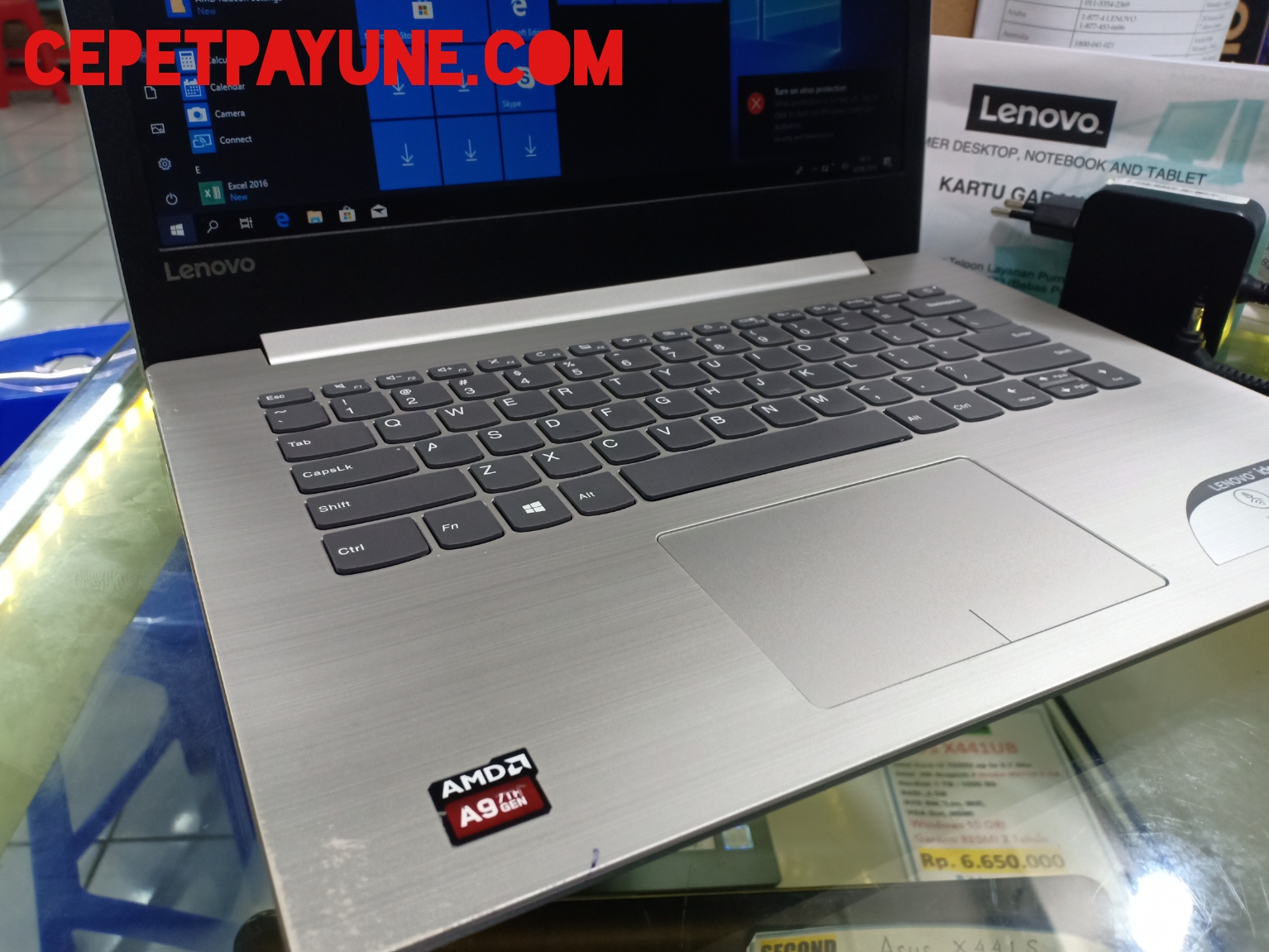 Laptop Lenovo ip 320 AMD A9 9420 fullset Vga amd Radeon R5 - Jual Beli ...