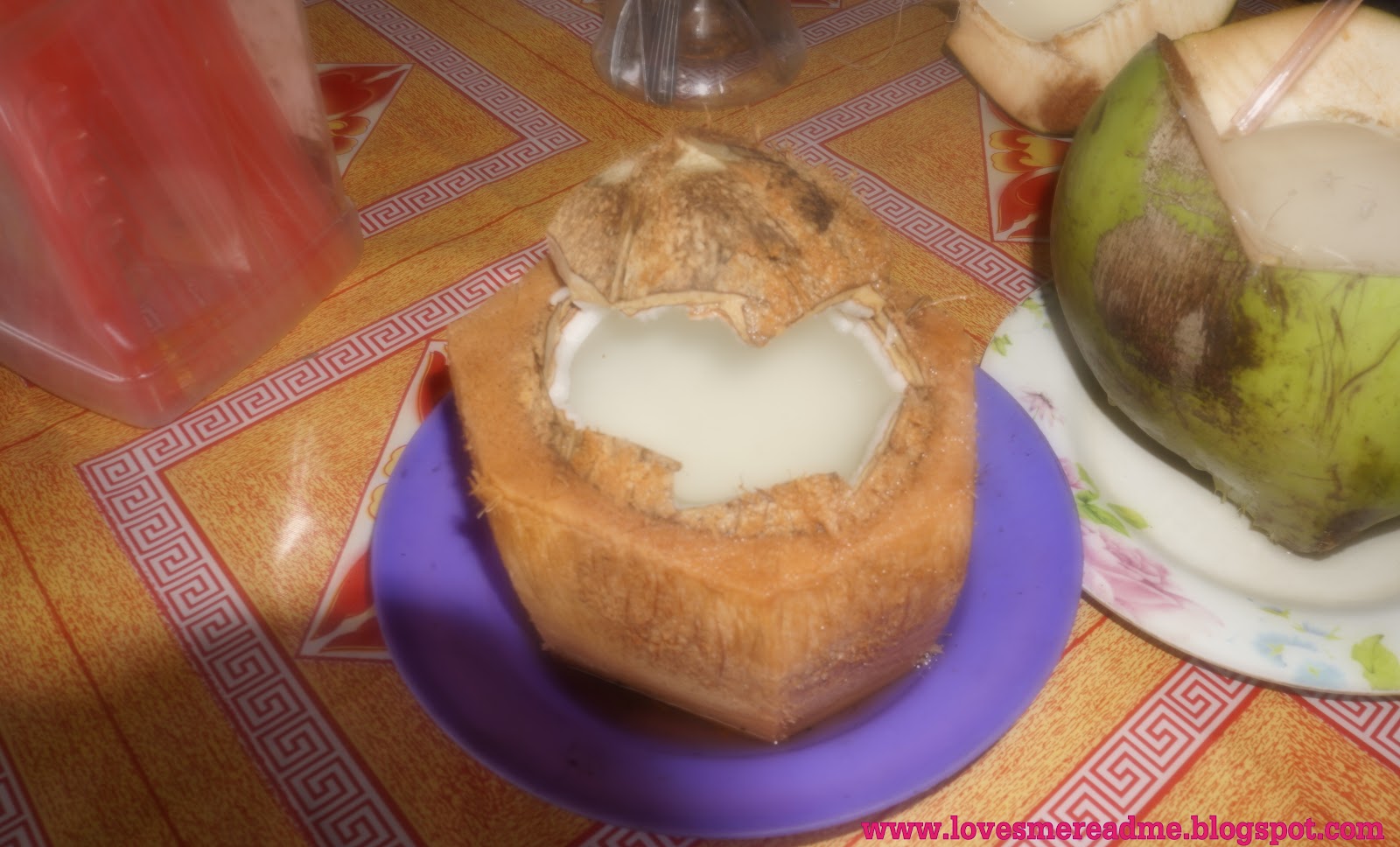 ♥My Story@LovesMeReadme♥: Seashell dish baked , young coconut water ...