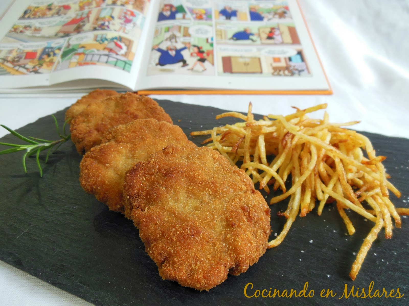FILETES RUSOS con patatas paja - Cocinando en Mislares