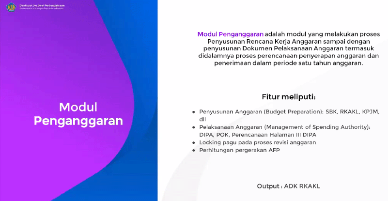 Modul Aplikasi SAKTI WEB yang Akan Launching 2022