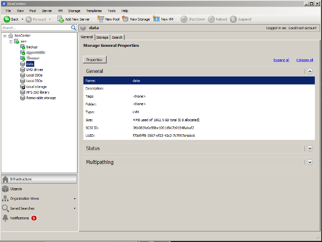 Record of the UNIX Wars: Adding (local) storage in XenServer