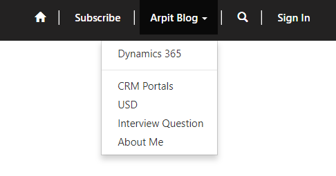 Arpit's Dynamics 365 Blog: Show Web Links on Mouse Hover in CRM Portal