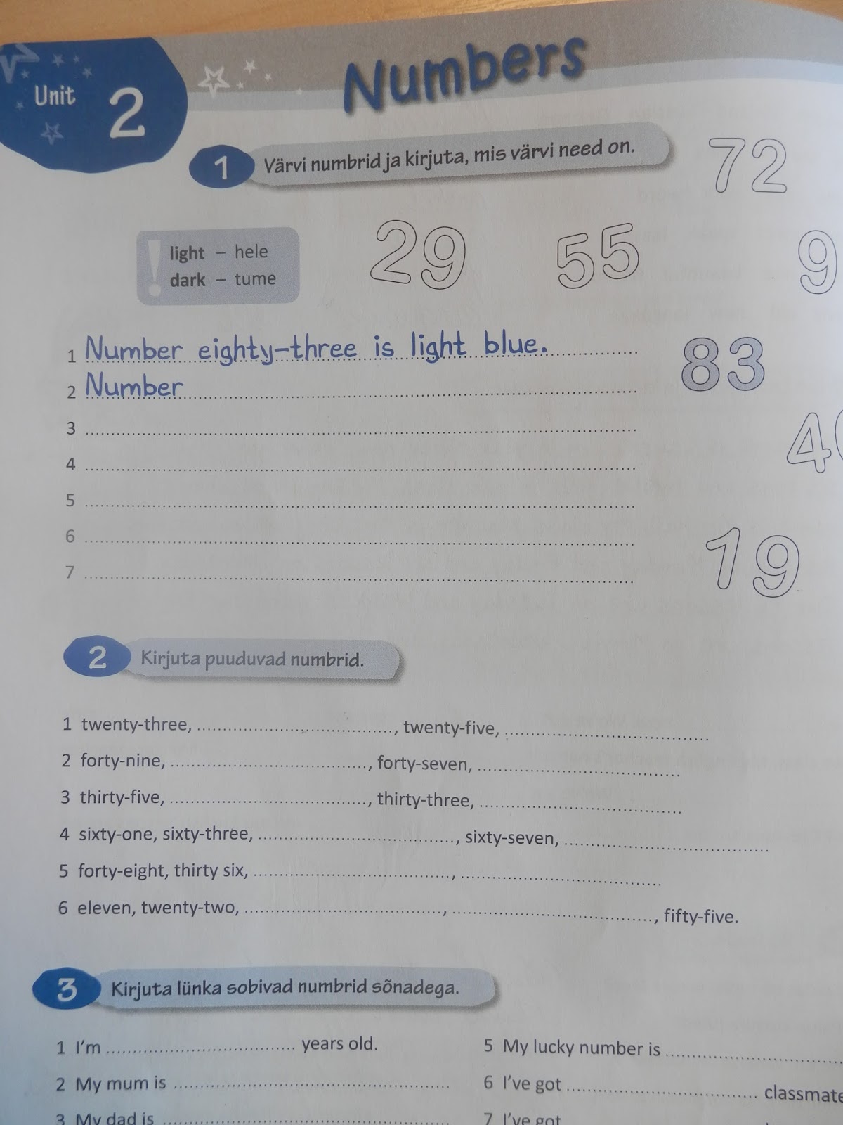 WE LOVE ENGLISH: Year 4: Numbers, numbers, numbers" 1
