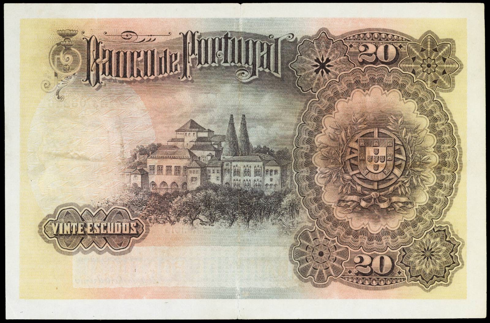 Portugal 20 Escudos banknote 1919 João de Castro|World Banknotes ...