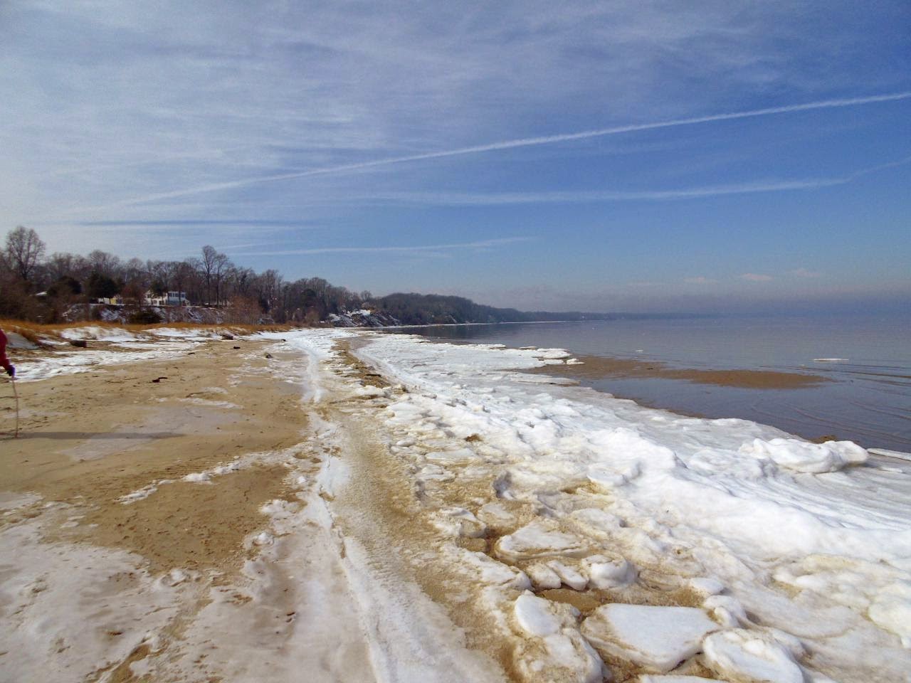 A View from the Beach: Ice and Snow at the Beach 2/22/15
