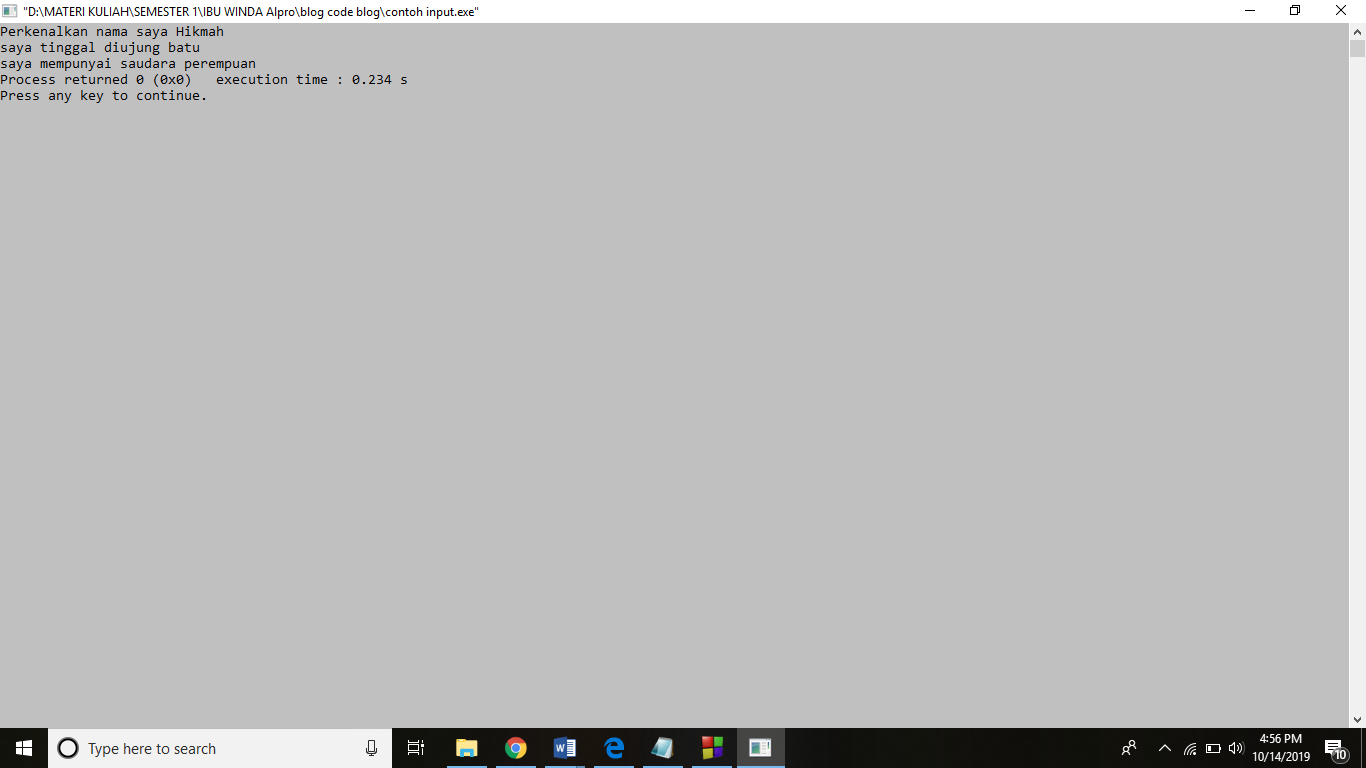 Basis Data ( DataBase ): Input dan Output dalam Bahasa Pemrograman C++ Basis Data ( DataBase ): Input dan Output dalam Bahasa Pemrograman C++