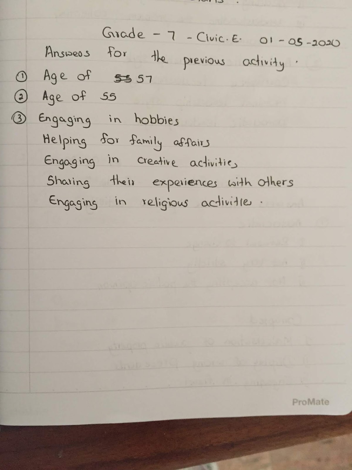 Grade 7-Civic Education