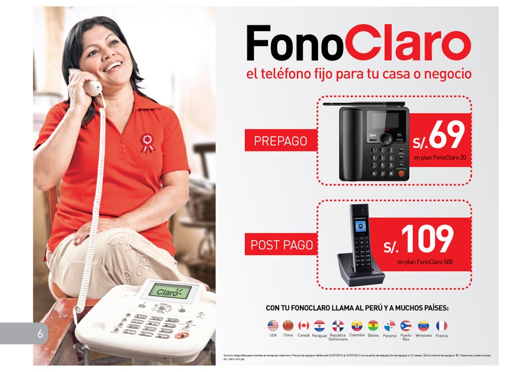 CLARO QUE TIENES MAS: Catálogo de equipos Claro Julio del 2012
