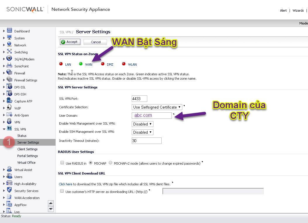 Using sonicwall netextender - personalkum