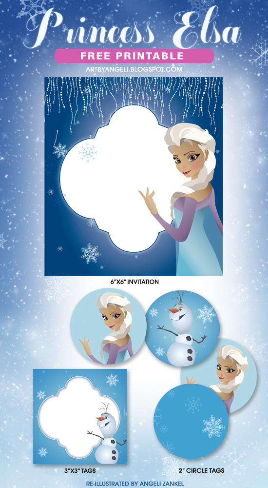 artbyangeli: Frozen - Princess Elsa Free Printables