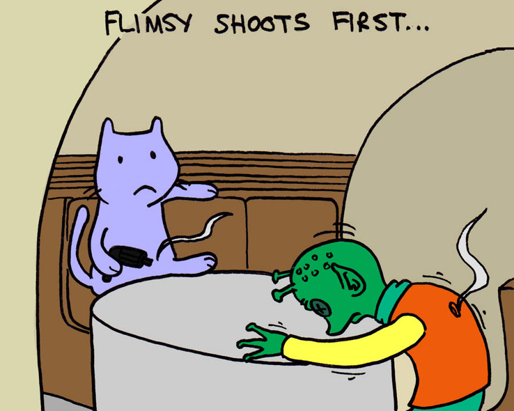 Flimsy the Kitten: 1000 Flimsys - Guest Illustrator Post - Paul Shinn