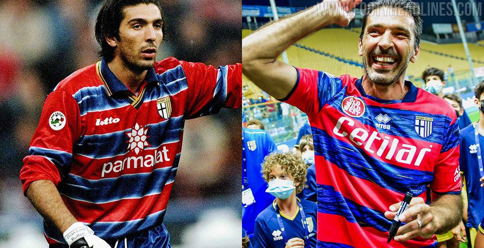 Parma 21-22 'Buffon' Keeper Kit Released - Remake of 1998-99 Jersey ...