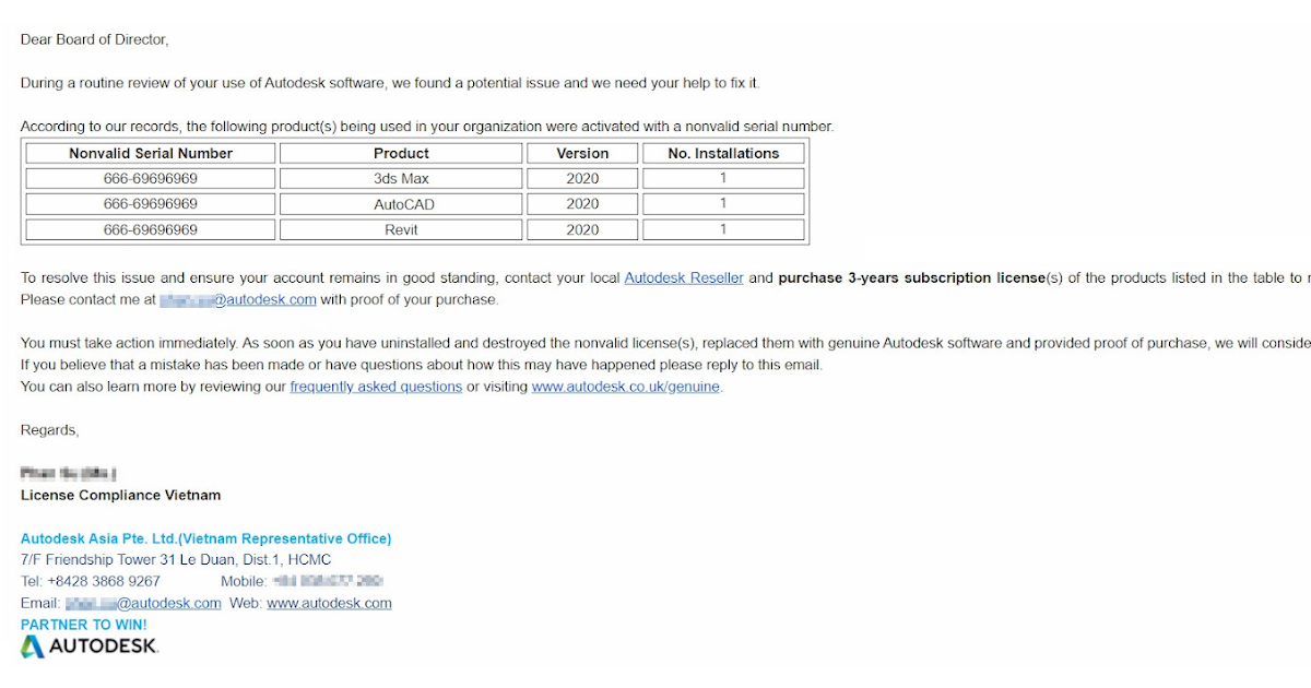 Rủi ro khi dùng Revit Cracked - Tự học Revit MEP