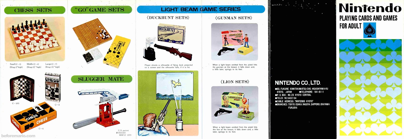 beforemario: Nintendo leaflet from the 1970s