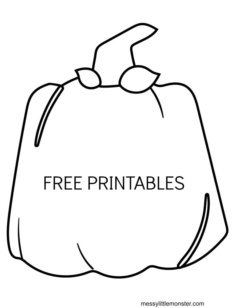 Halloween Colouring Pages for kids - Messy Little Monster
