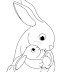 Kids Page: - Hugging Bunnies - Coloring Pages