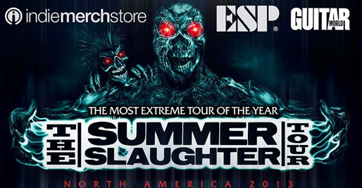 Horns Up Rocks: SUMMER SLAUGHTER TOUR 2013: Tons Of Dates Unveiled