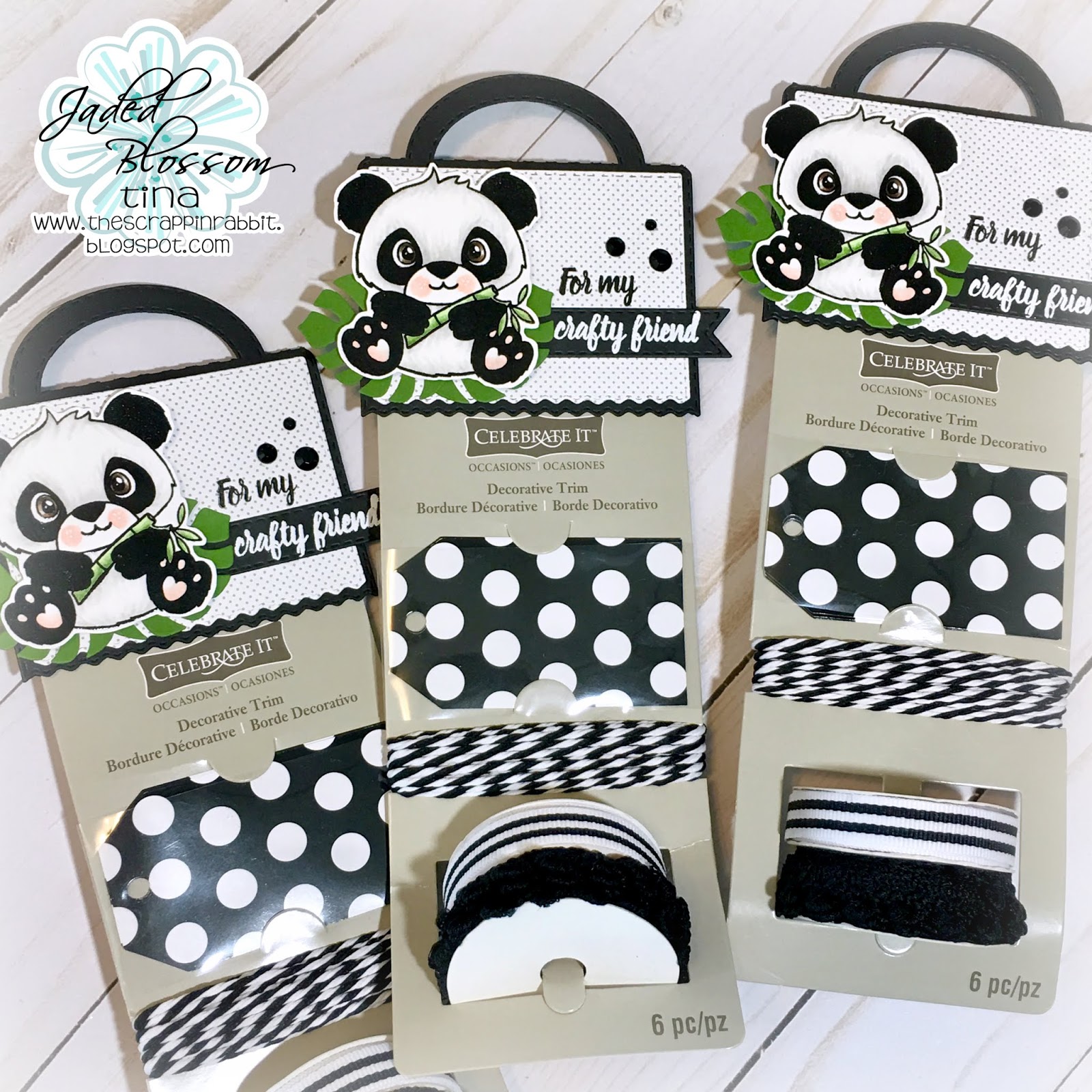The Scrappin Rabbit: Crafty Panda Toppers