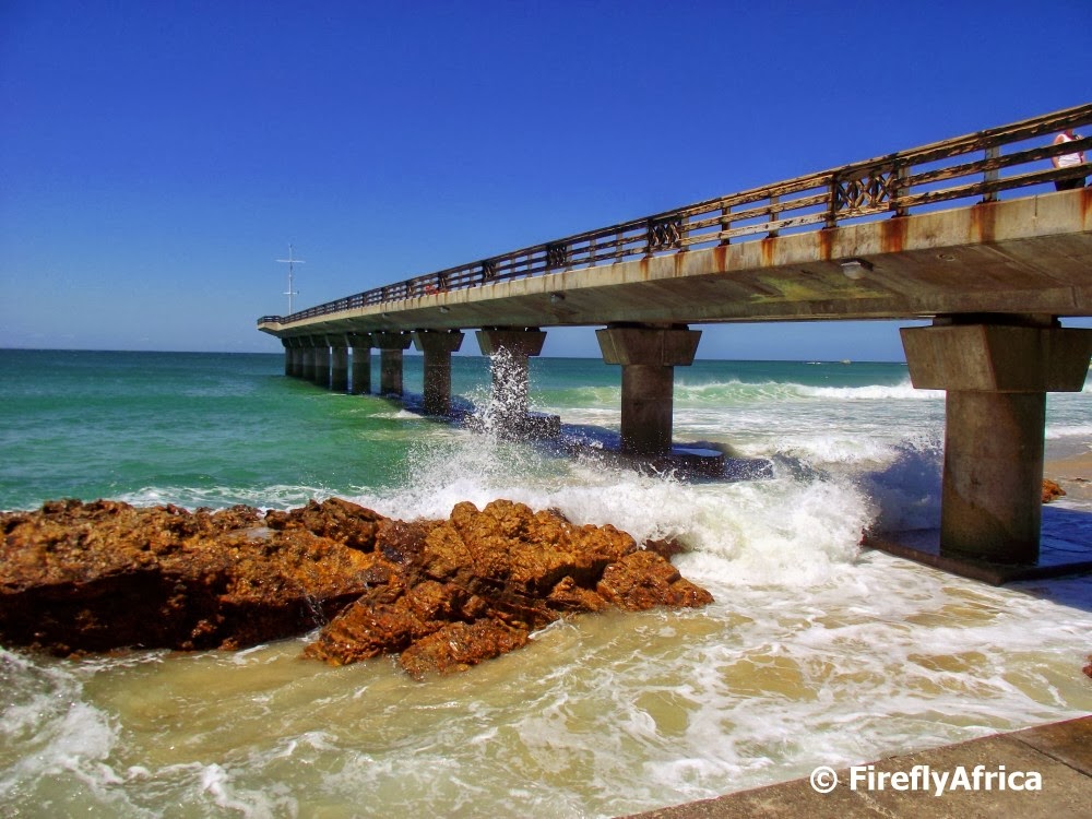 Port Elizabeth Daily Photo: Shark Rock Pier on a blue sky day