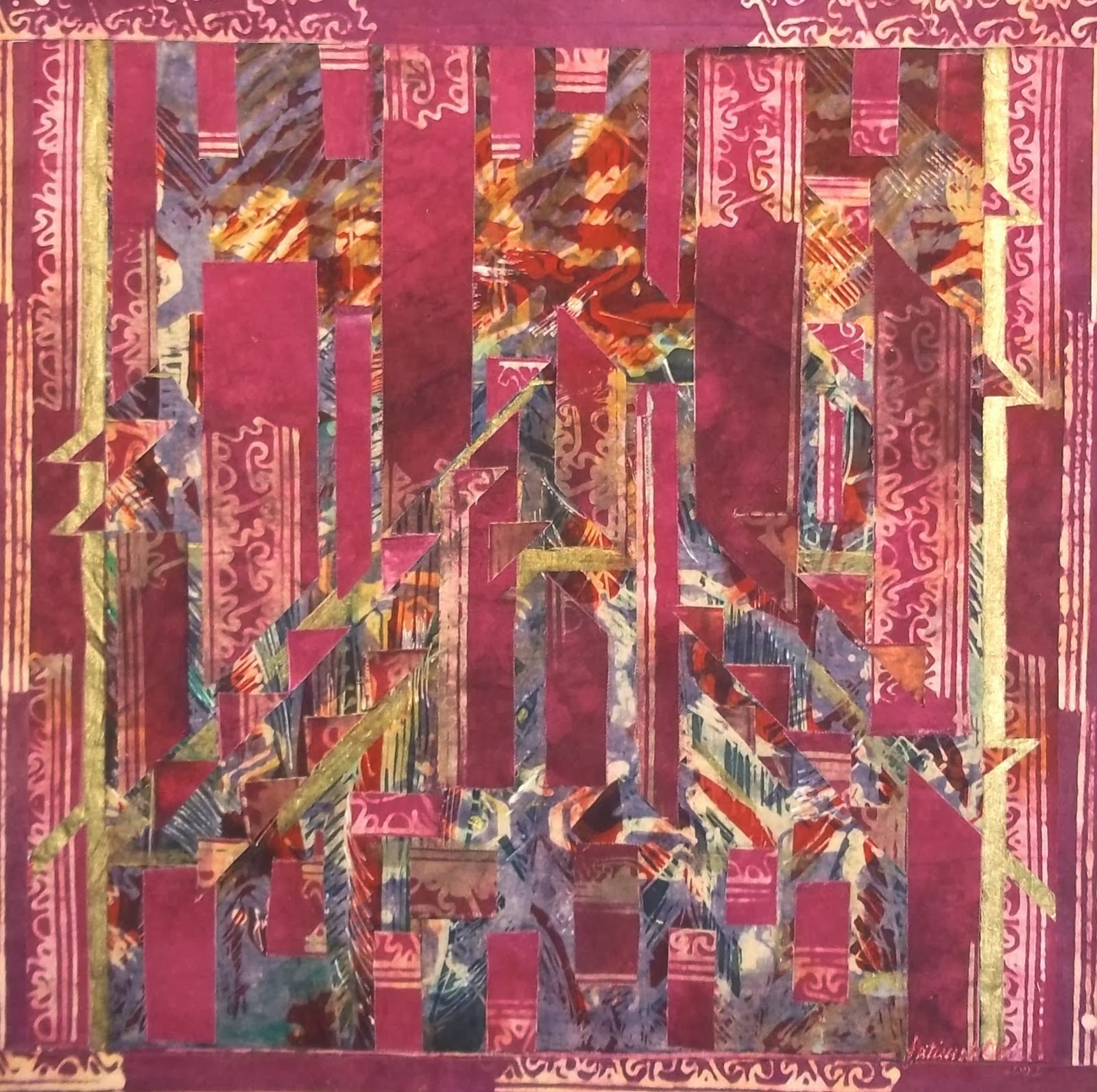 WL FRAMING & ART SDN BHD (960835-D): Batik collage by fatimah chik