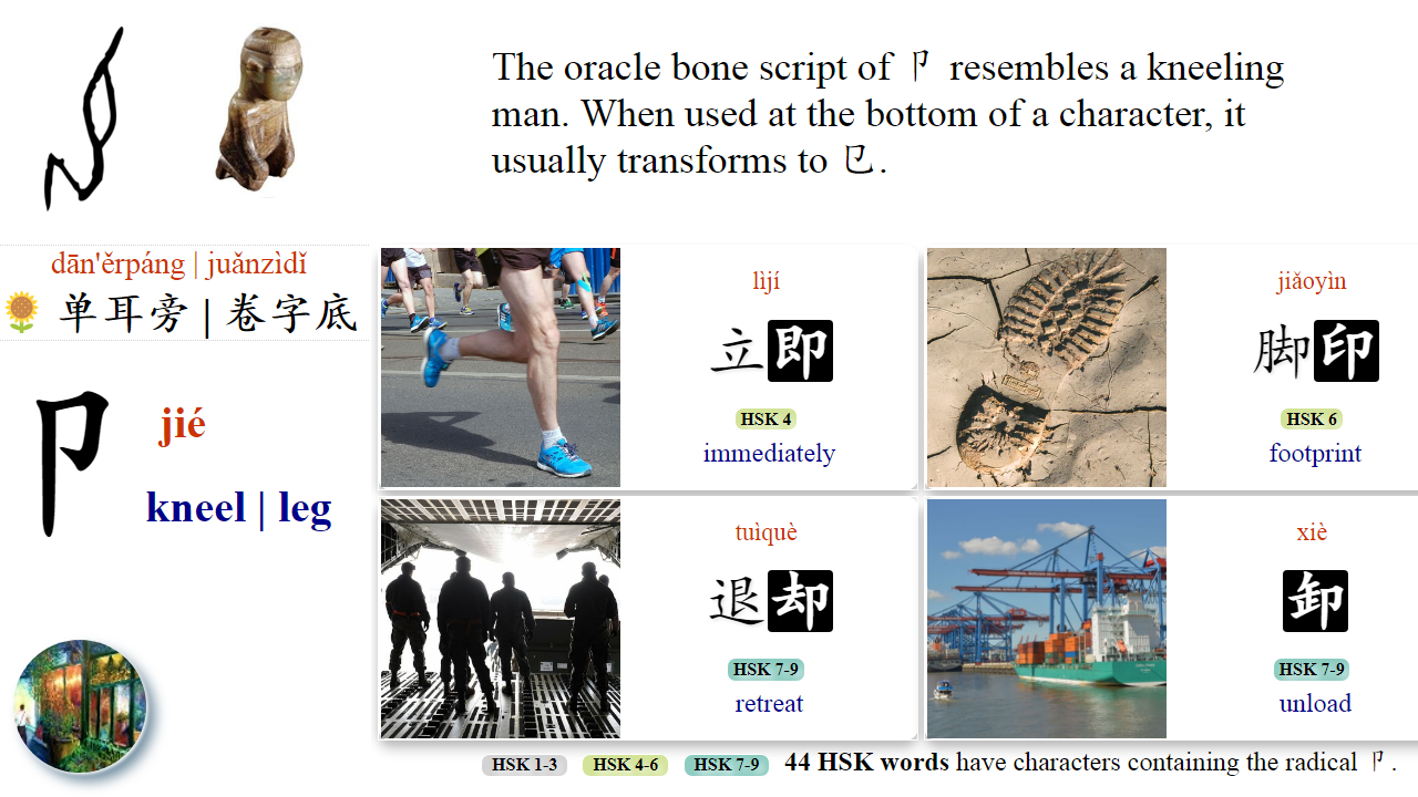 每日中文 Daily Zhongwen: 【Part 1】 № 1 - 21 Chinese Radicals 汉字部首: 手, 爪, 足, 走