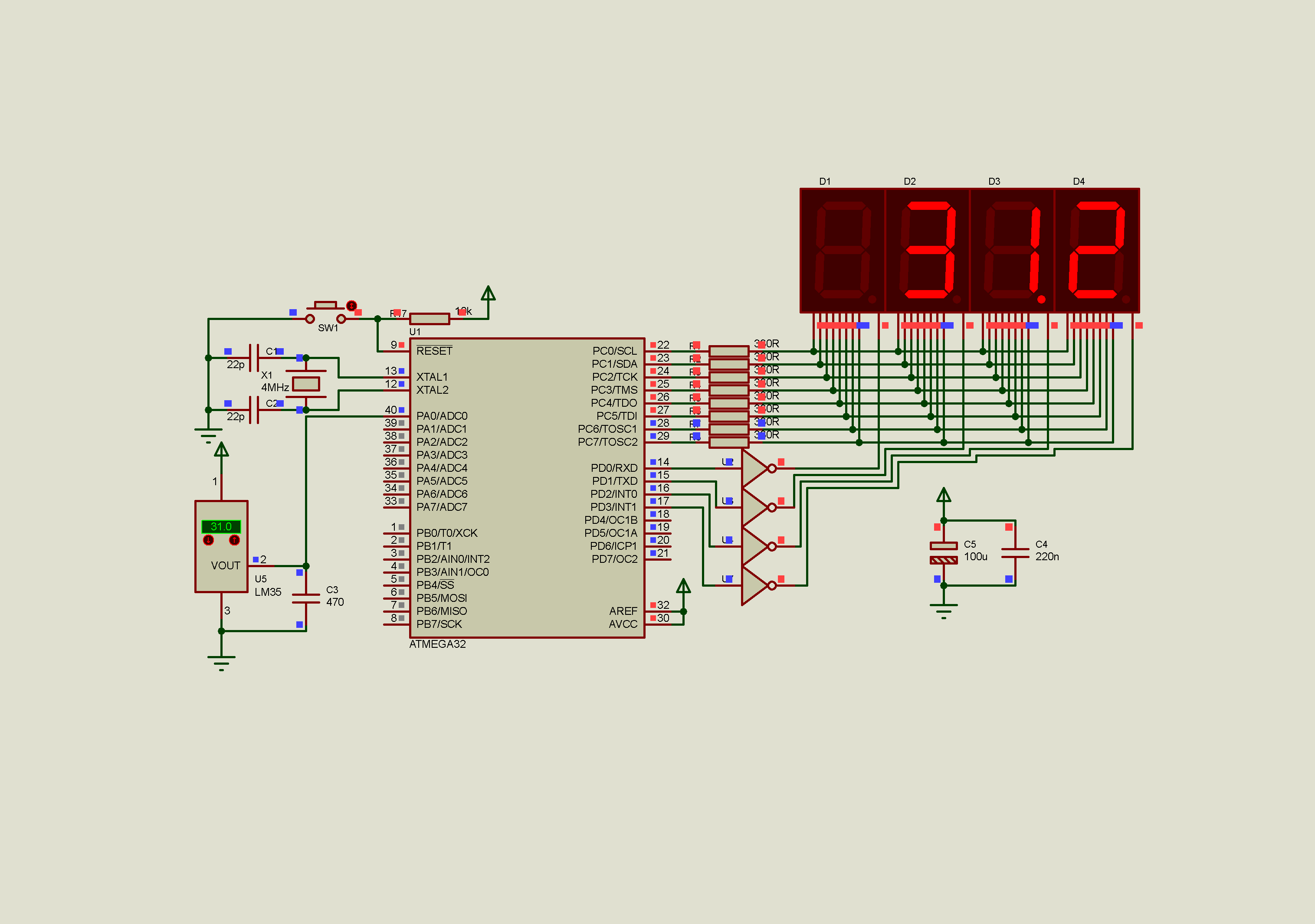 Learn Electronics and Embedded System Programming: Temperature reading ...
