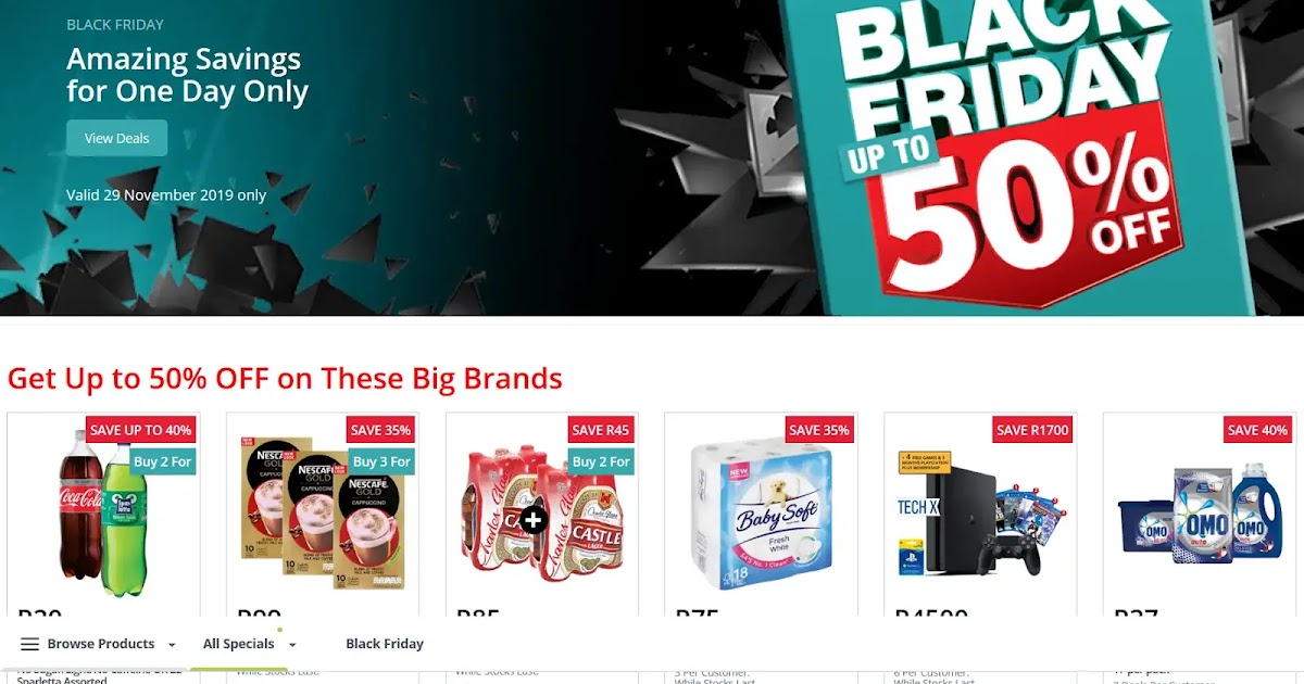 [Updated 2019] Checkers Black Friday deals Up to 50% off