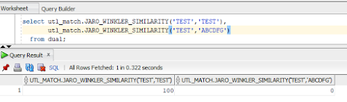 How to find similarity between two strings in Oracle (UTL_MATCH ...
