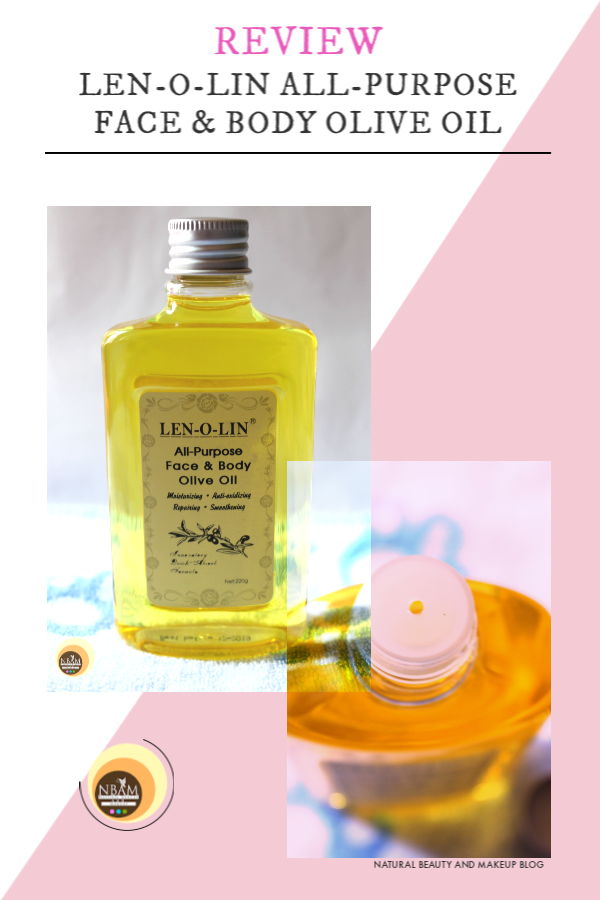 Natural Beauty And Makeup : Len-O-Lin All-Purpose Face & Body Olive Oil ...