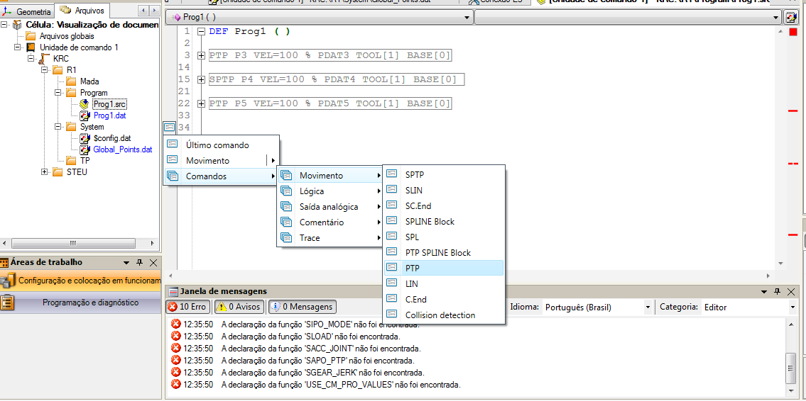 Robotistas: Formulários inline no WorkVisual 6.0.4