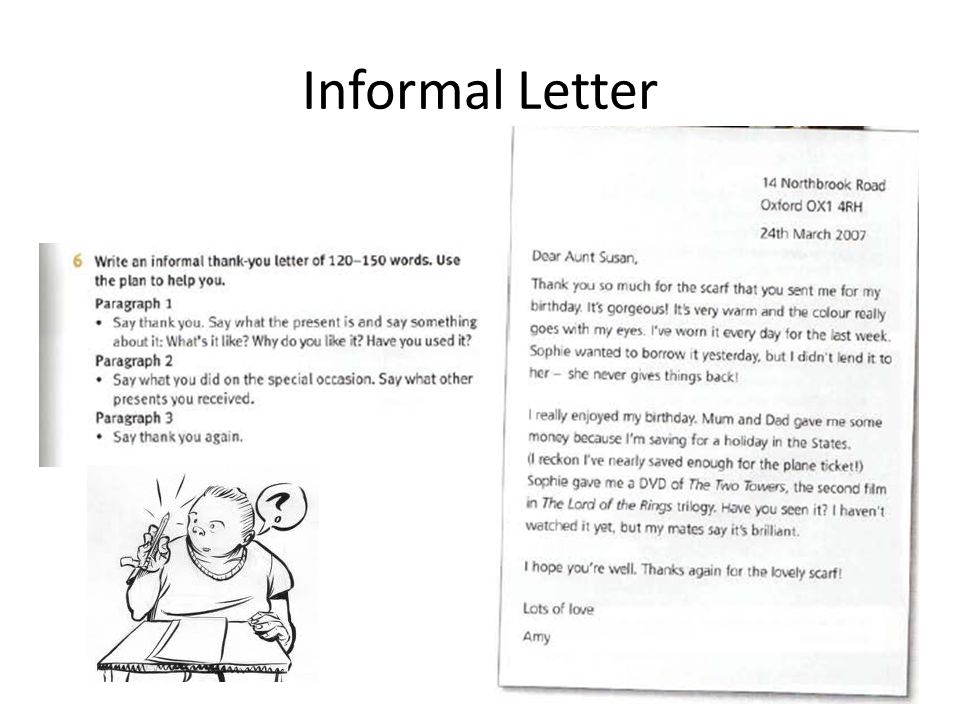 My English Corner For 3rd ESO CDP How To Write A Thank you Informal My English Corner For 3rd ESO CDP How To Write A Thank you Informal