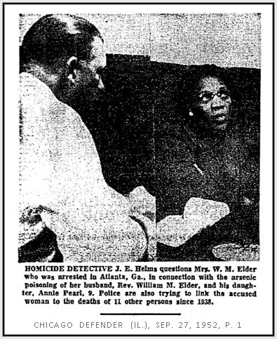 Unknown Gender History: Roberta Elder, Prolific Georgia Serial Killer ...