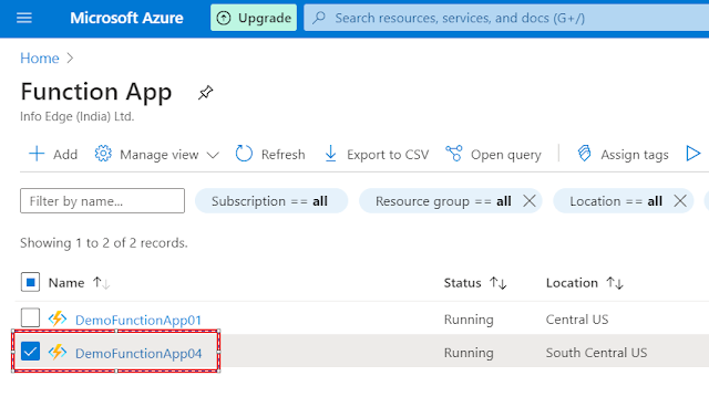 Create azure function in visual studio code python - hetypapa