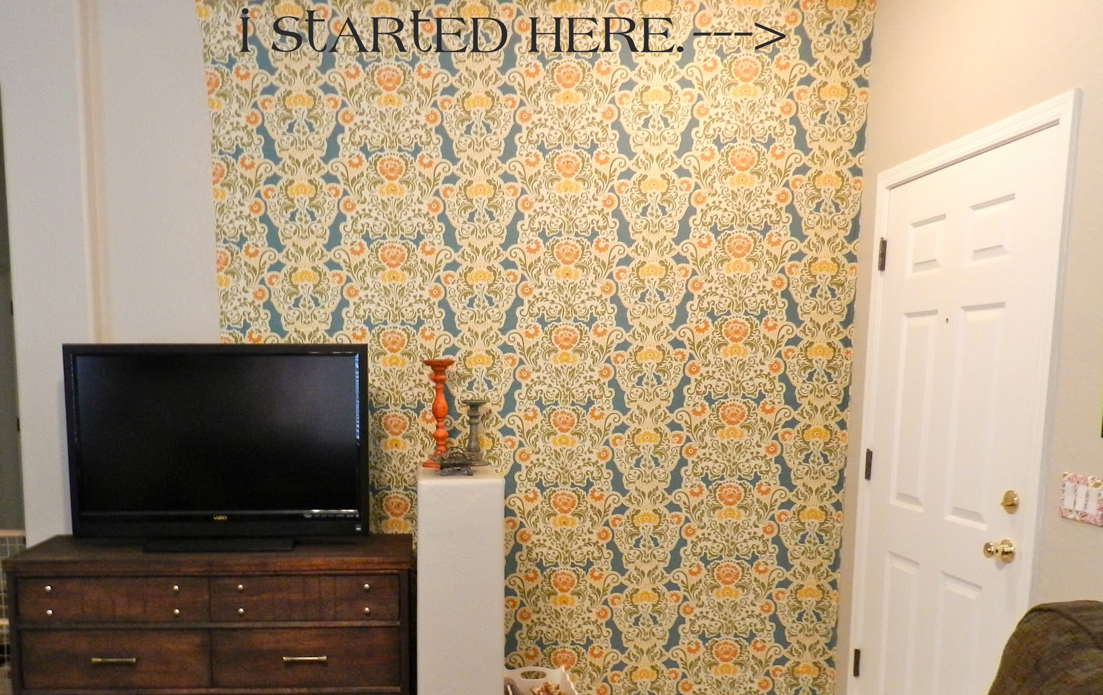 Things We Fancy - Using Fabric as Wallpaper Tutorial - DIY Show Off ...