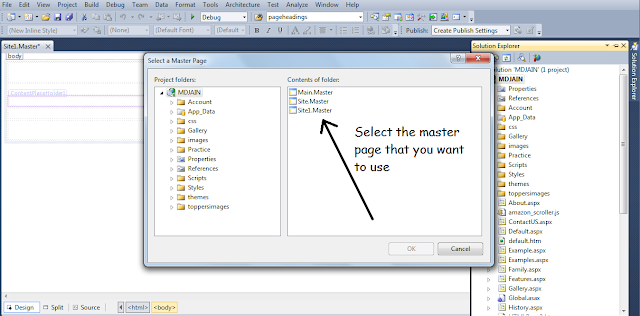How To Use Master Page In Asp.Net - Ask To Chimp