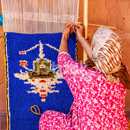 the carpet weavers, morocco