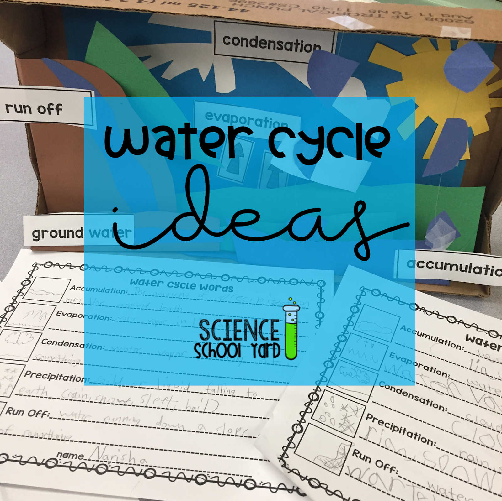 Water Cycle Ideas and Diorama Freebie - The Science School Yard