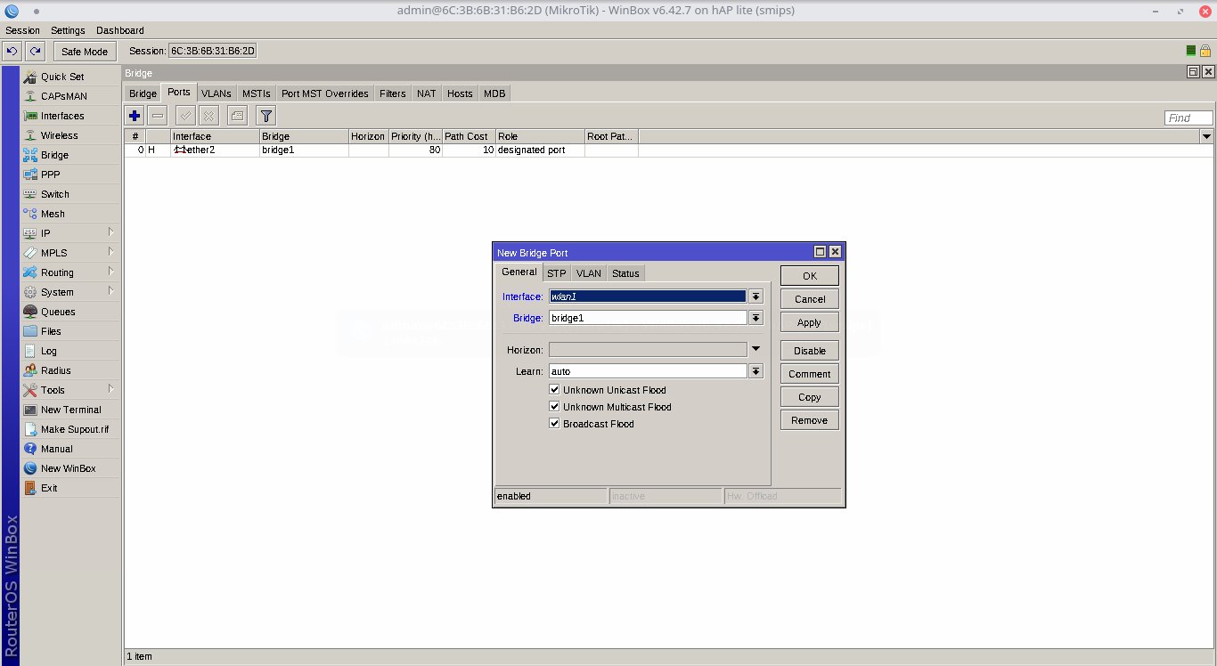 Pengertian Bridge & Cara Konfigurasi Bridge Dengan Wireless Pada Winbox ...
