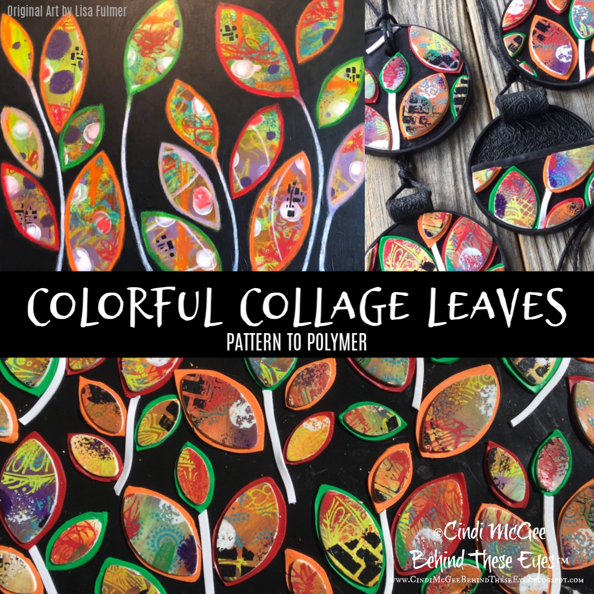 Learn to Make a Colorful, Collage Style Polymer Clay Veneer for Jewelry ...