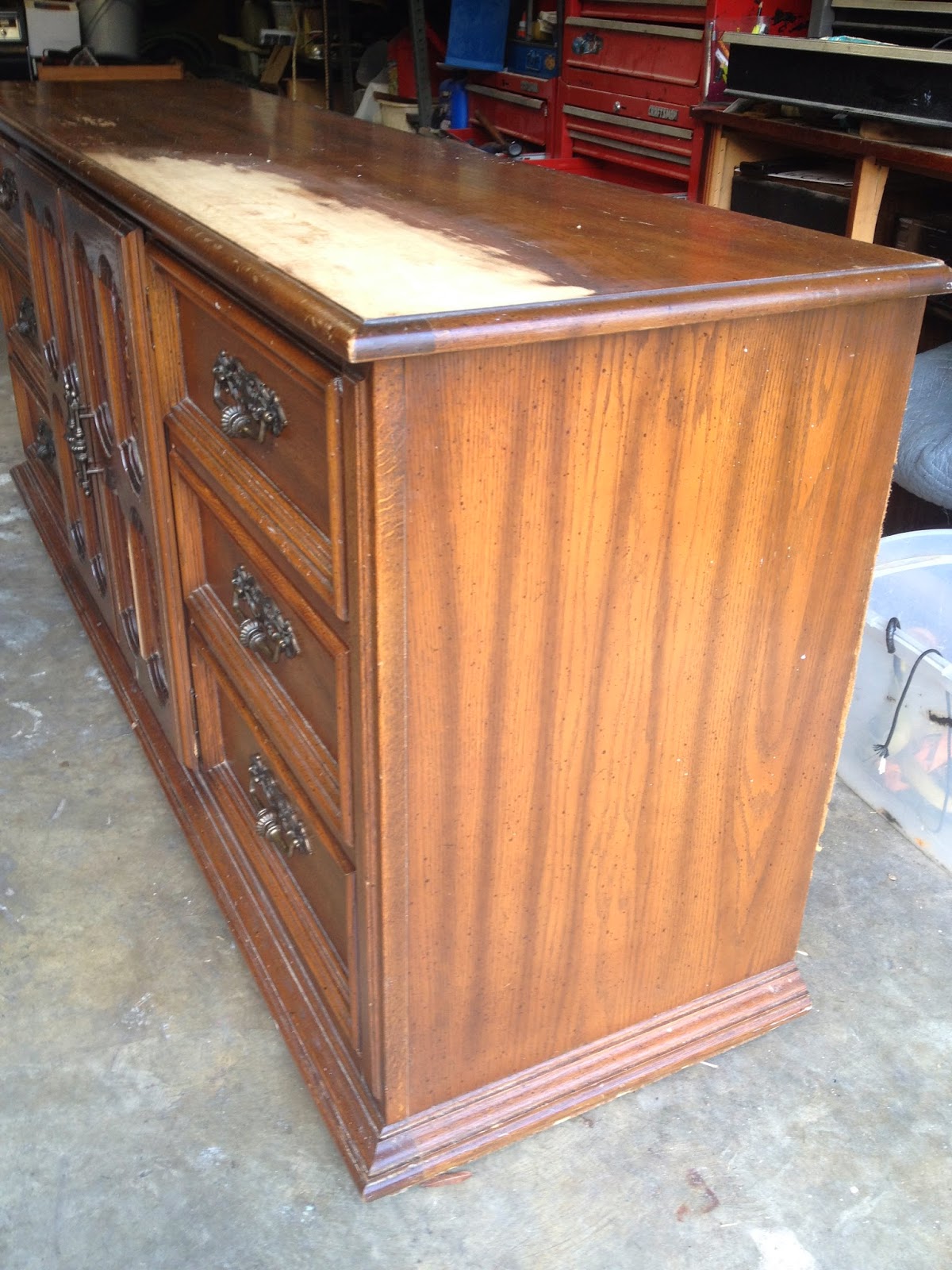 That's Not Junk...Refurbished Recycled Furniture: Distressed Red Buffet