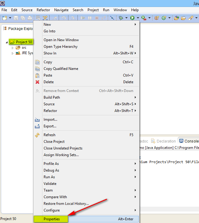 Selenium-By-Arun: 259. Creating files in your Project Workspace