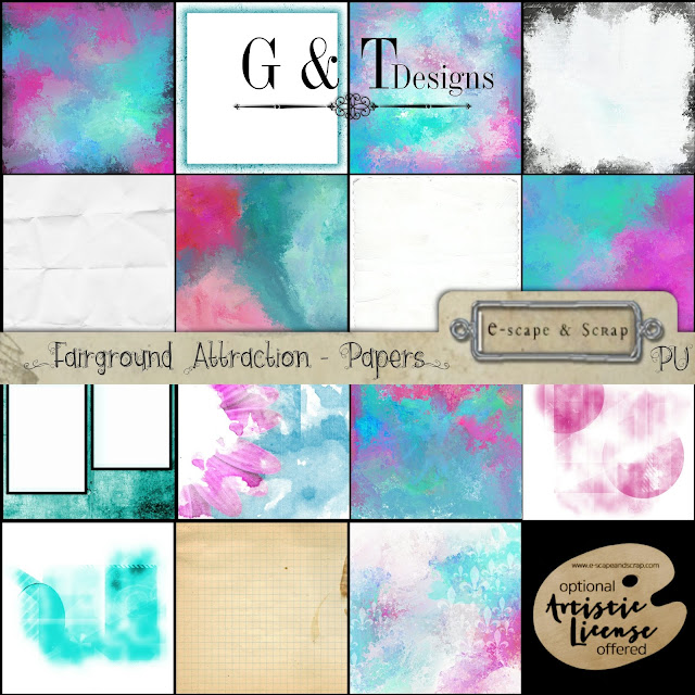 E-scape and Scrap: G&T Designs - Fairground Attraction & Freebies