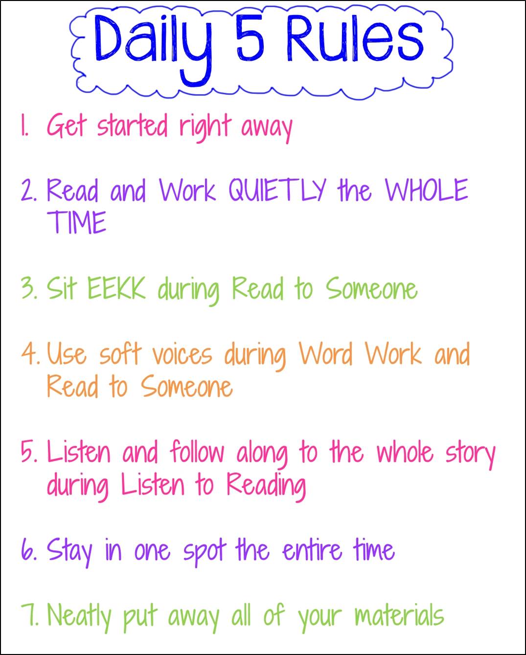 teacherific: Daily 5 Part 1