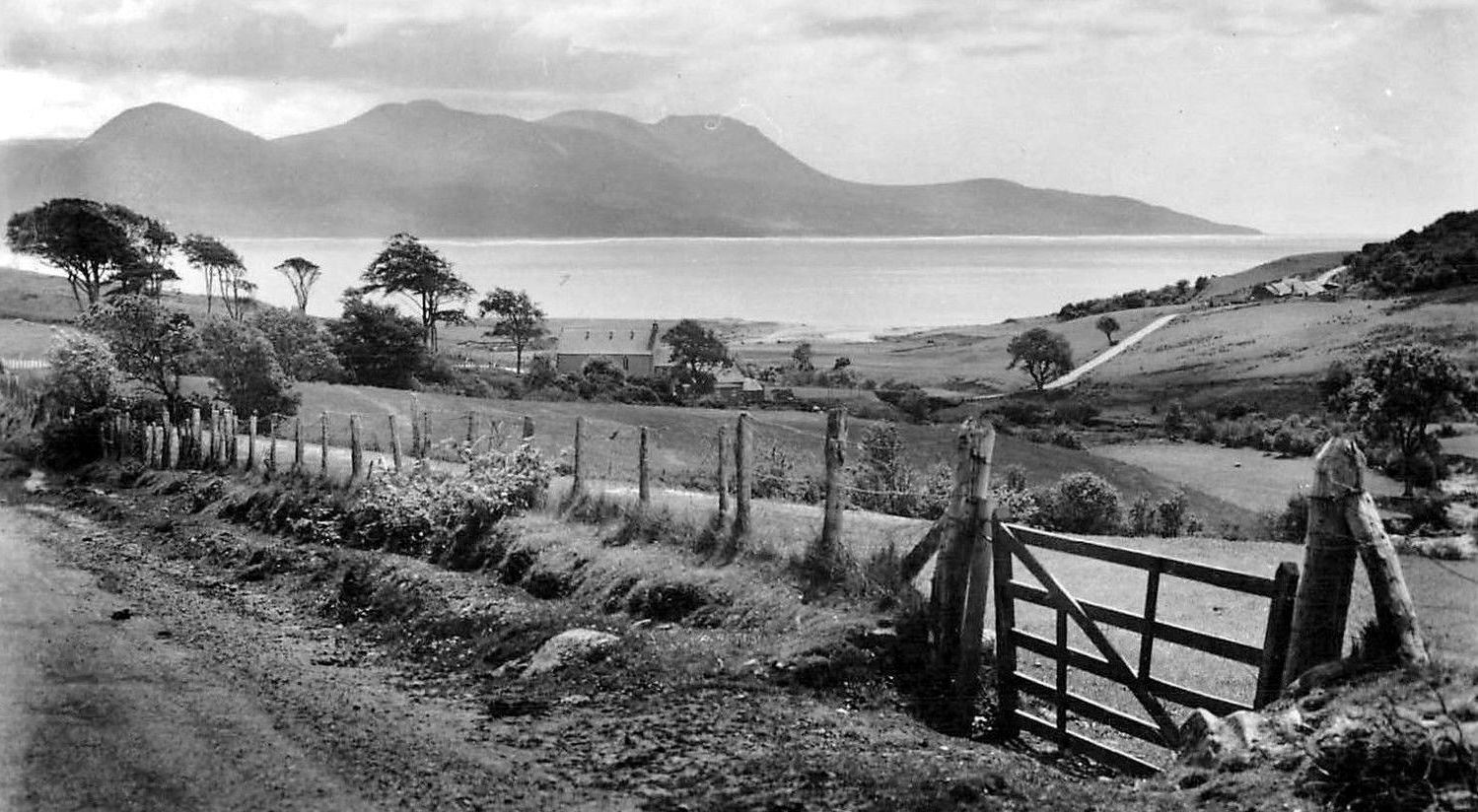 Tour Scotland: Old Photograph Road To Skipness Scotland