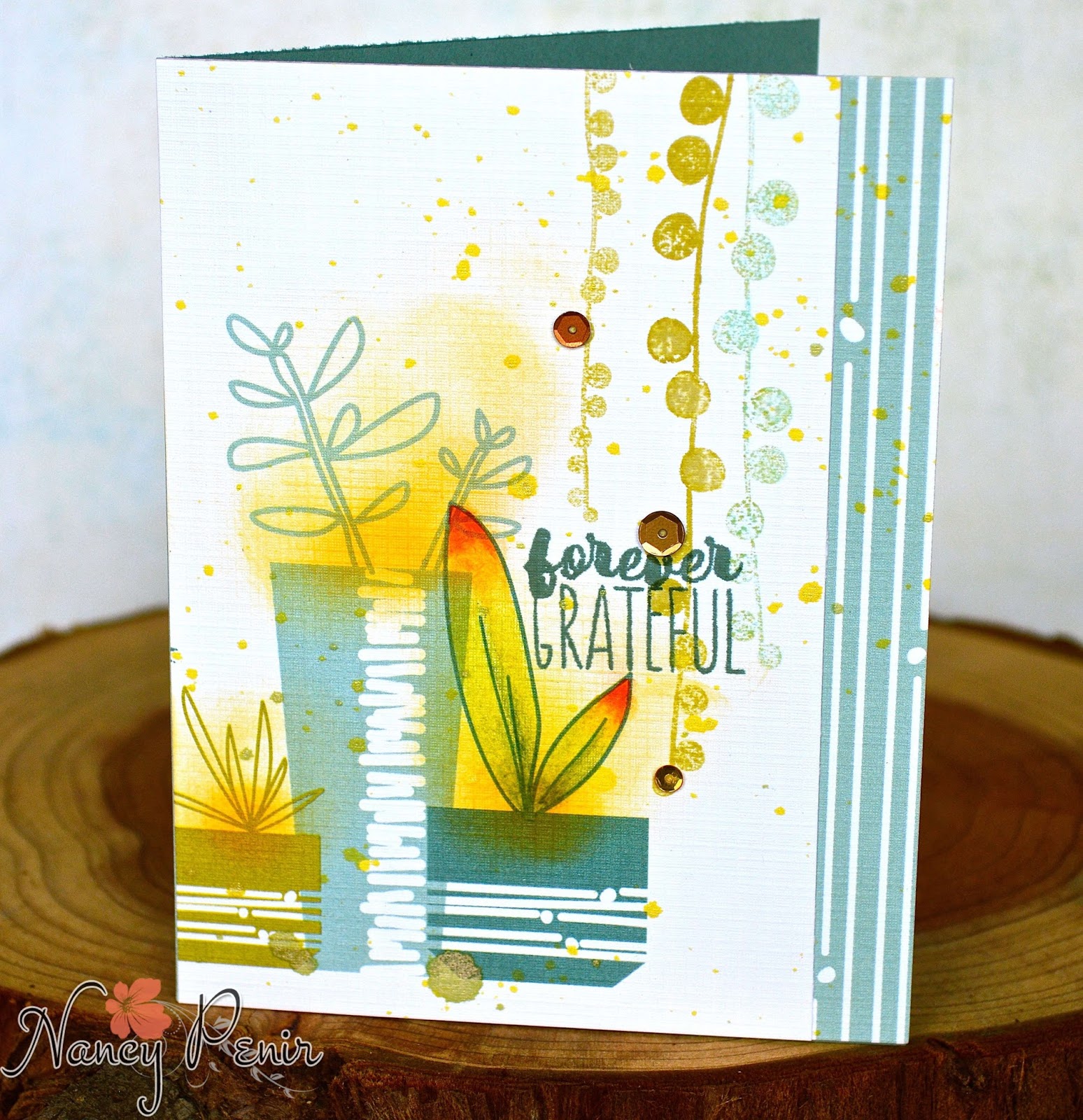 artful notions: Watercolor Thank you card set