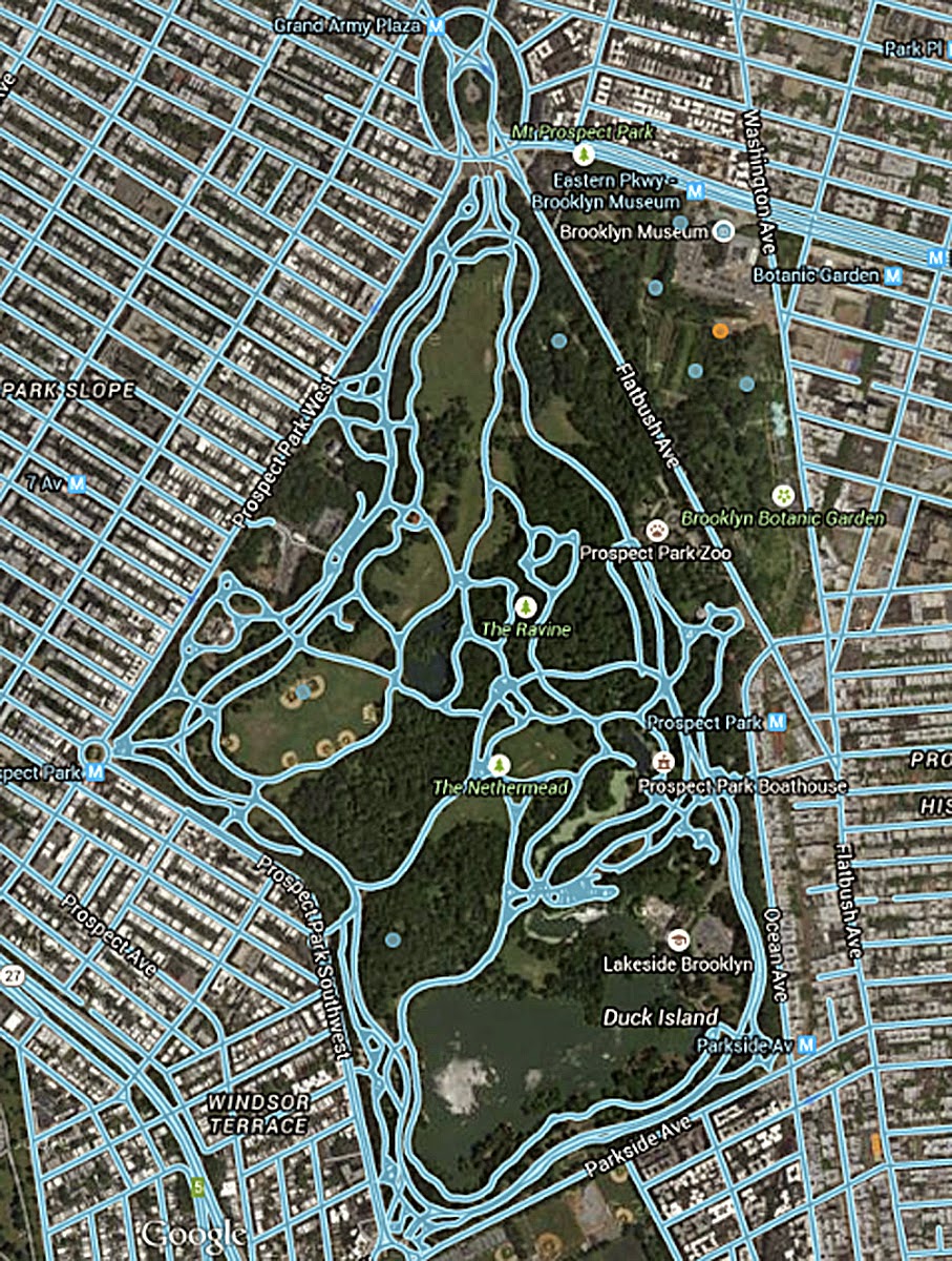 Prospect Park Map