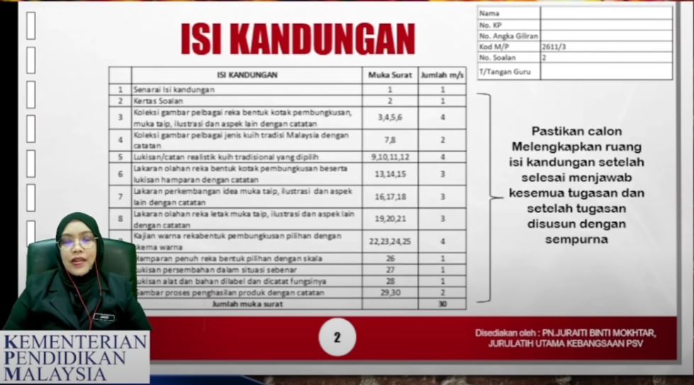 Jom 'Score A' Kerja Kursus PSV SPM 2021- Pembungkusan