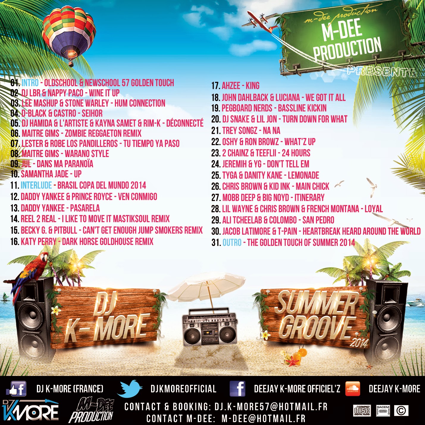 MUSIC4U: DJ K-MORE - SUMMER GROOVE 2014 - M-DEE PRODUCTION