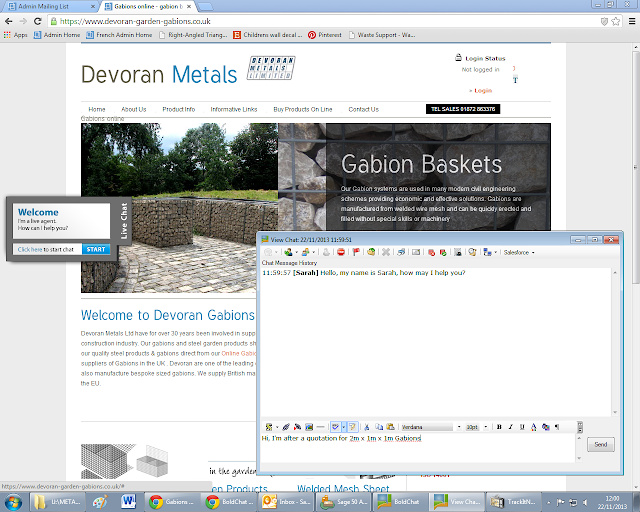 Devoran Metals Ltd: November 2013