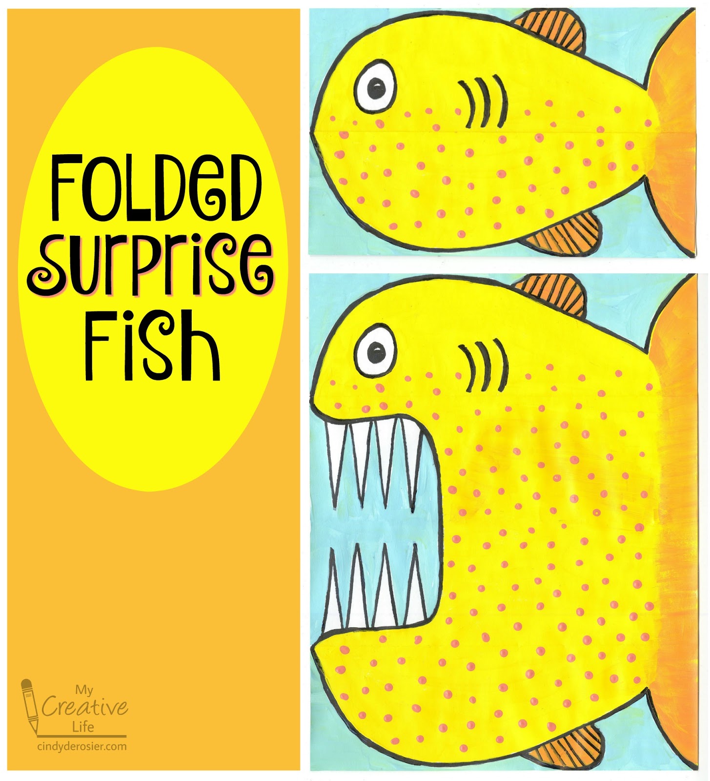 Cindy deRosier: My Creative Life: Folded Surprise Fish